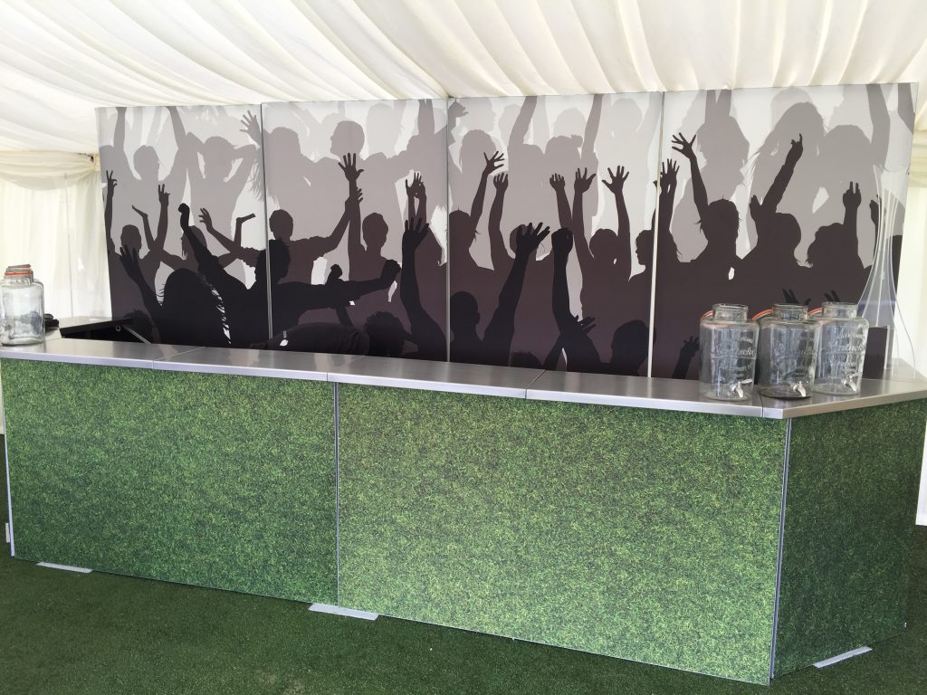A sports themed mobile bar for Chelsea Football Club - Ace Bar Events