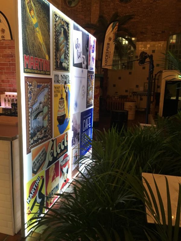 Event settings & freestanding graphic panels for events - Ace Bar Events