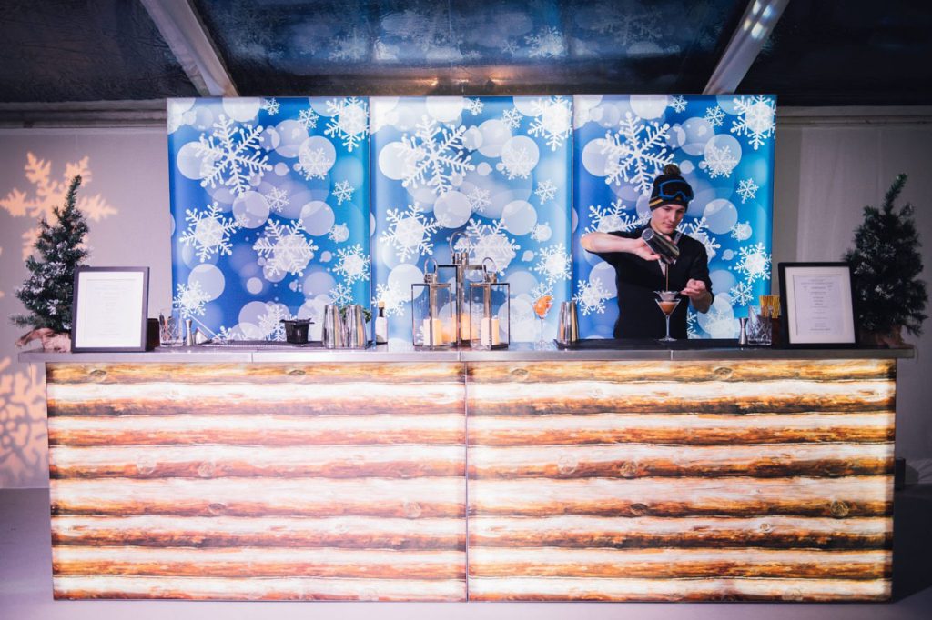 Our alpine chic themed bar for an amazing alpine event - Ace Bar Events